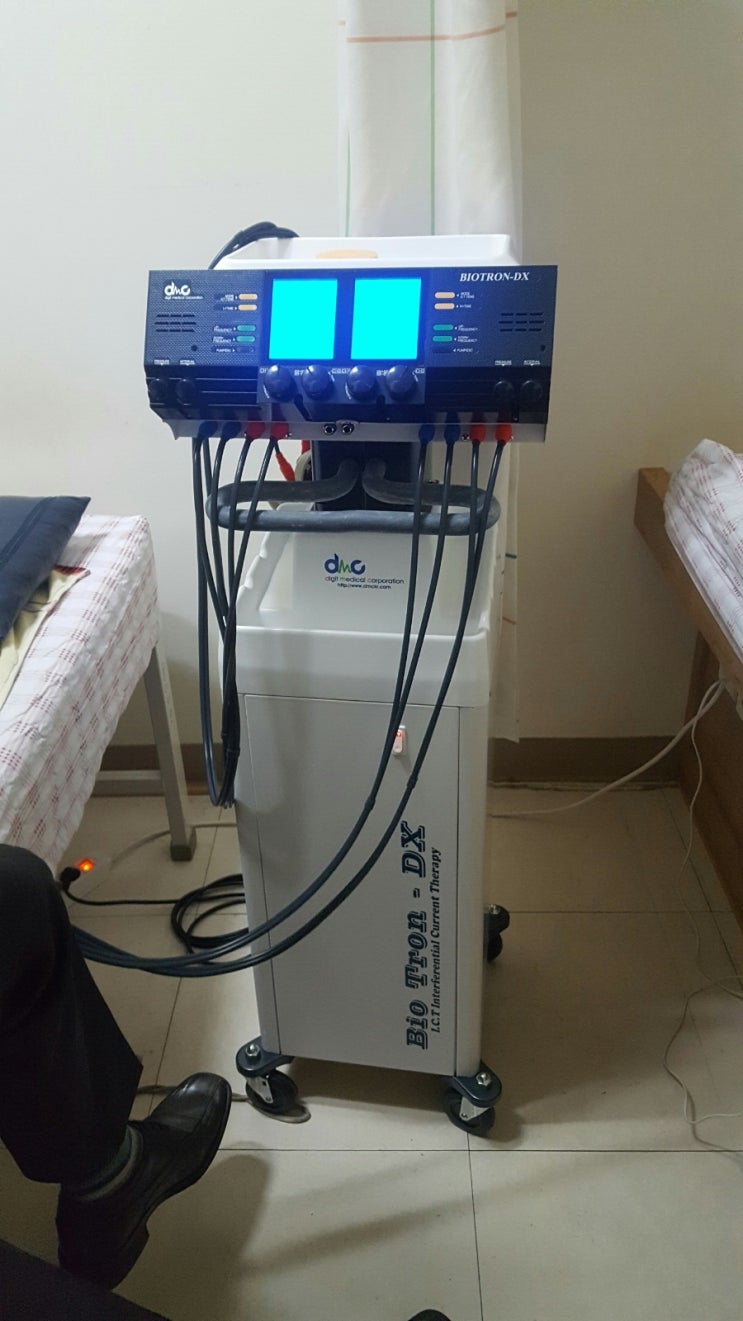 간섭파치료기전기치료기ict저주파치료기tens Biotron Dx Ii 복합전기치료기를 뉴고려병원 물리치료실에
