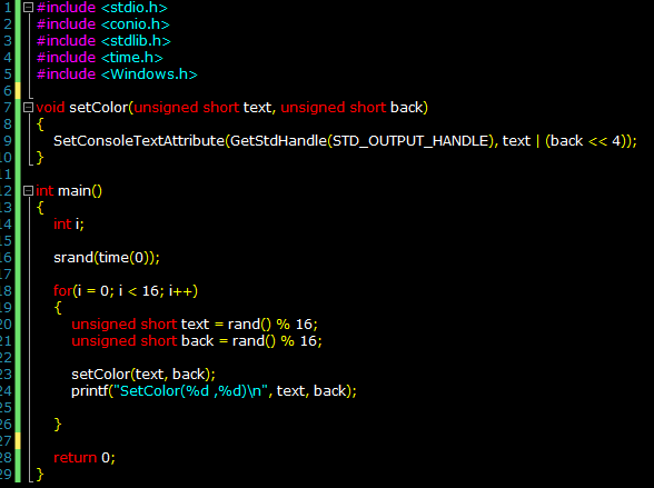 C언어 글자색, 배경색 변경하기 (SetConsoleTextAttribute()) : 네이버 블로그