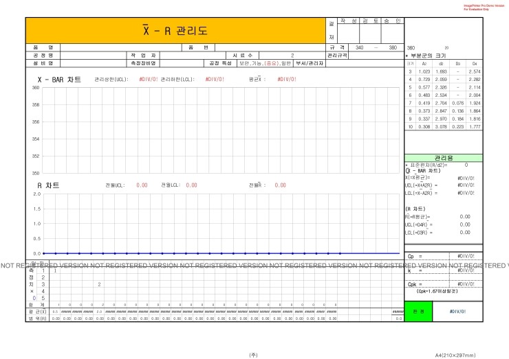 5스타sq인증 공정능력평가 통계 X R 관리도 Cpcpk 판단기준 개별치연속 그래프 통계 Cpk Cp 파레토