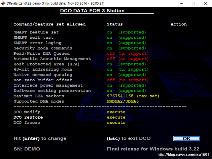 하드 디스크 불량 섹터 (배드 섹터) 복구 프로그램 - DRevitalize : 네이버 블로그