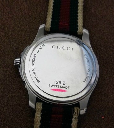 구찌 나토밴드 시계줄교체 및 시계세척 수리(GUCCI 126.2 AS). : 네이버 블로그