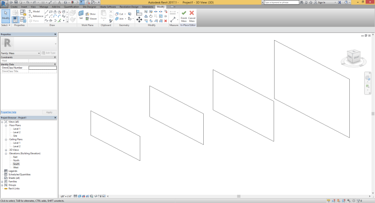 레빗(revit) 내부 매스(In-Place Mass) 생성하기 : 네이버 블로그