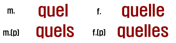 프랑스어 기초 문법 15 : 의문 형용사 (quel,qeuls,quelle,quelles) : 네이버 블로그