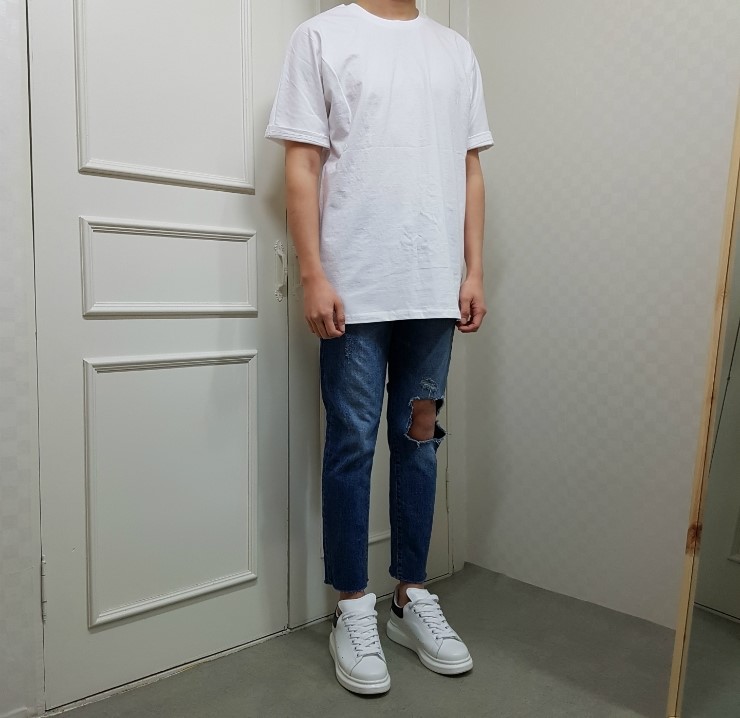 발렌시아가 남자 오버핏반팔 코디무파진알렉산더맥퀸 오버솔 스니커즈 유뱅의 데일리룩 블로그 네이버 블로그