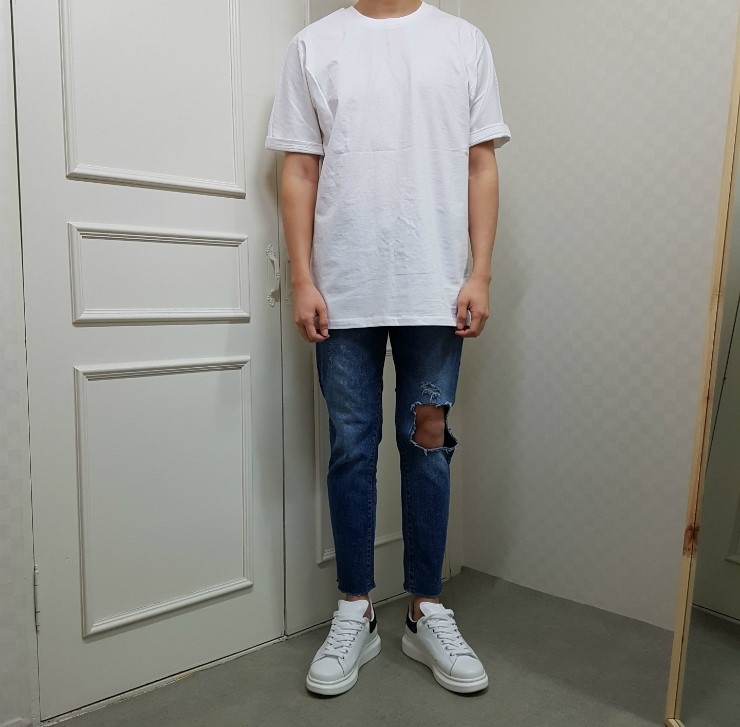 발렌시아가 남자 오버핏반팔 코디무파진알렉산더맥퀸 오버솔 스니커즈 유뱅의 데일리룩 블로그 네이버 블로그