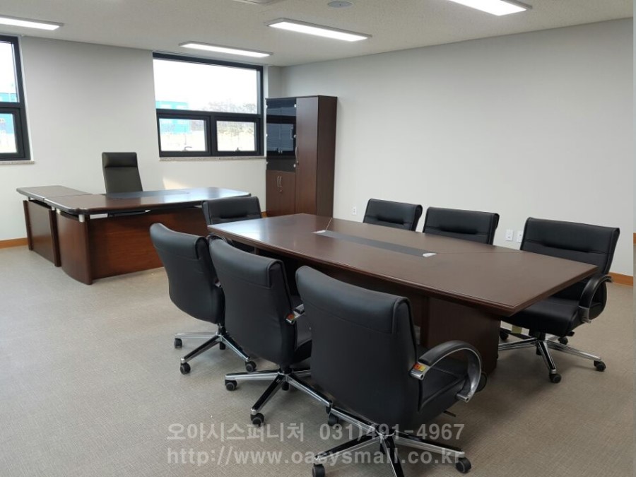 275 중역사무실 사무용가구 시공사례 화성 마도 바이오밸리 임원실 사무용책상 회의테이블 레이아웃 네이버 블로그