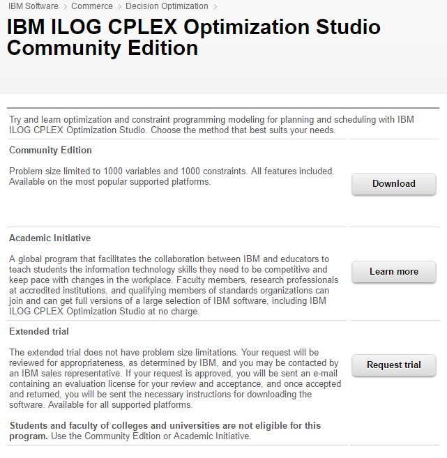 IBM ILOG CPLEX 시작. 다운로드. : 네이버 블로그