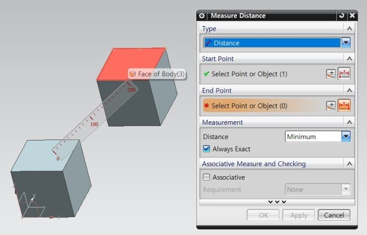 [UG-NX] Measure Distance (거리측정) : 네이버 블로그