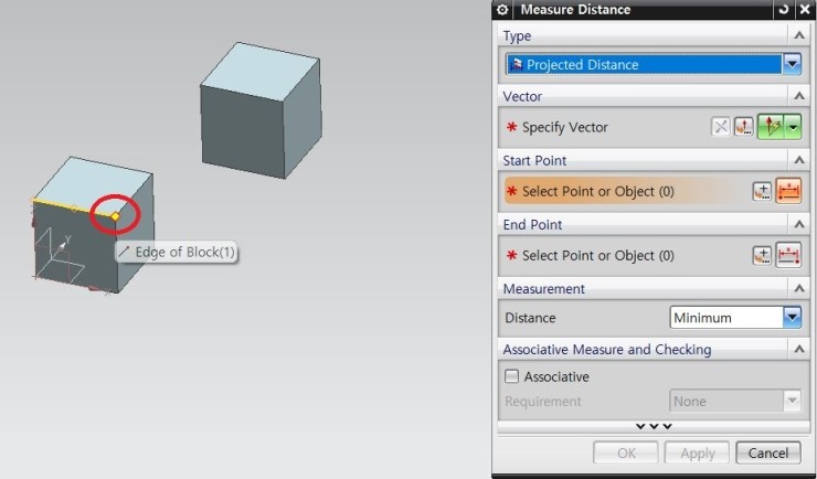 [UG-NX] Measure Distance (거리측정) : 네이버 블로그