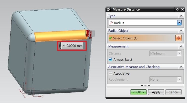 [UG-NX] Measure Distance (거리측정) : 네이버 블로그