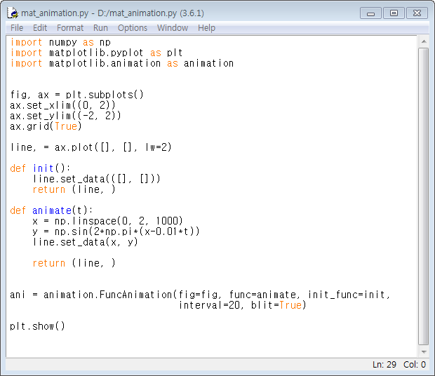 데이터 시각화 프로그래밍16 Matplotlib 애니메이션 네이버 블로그