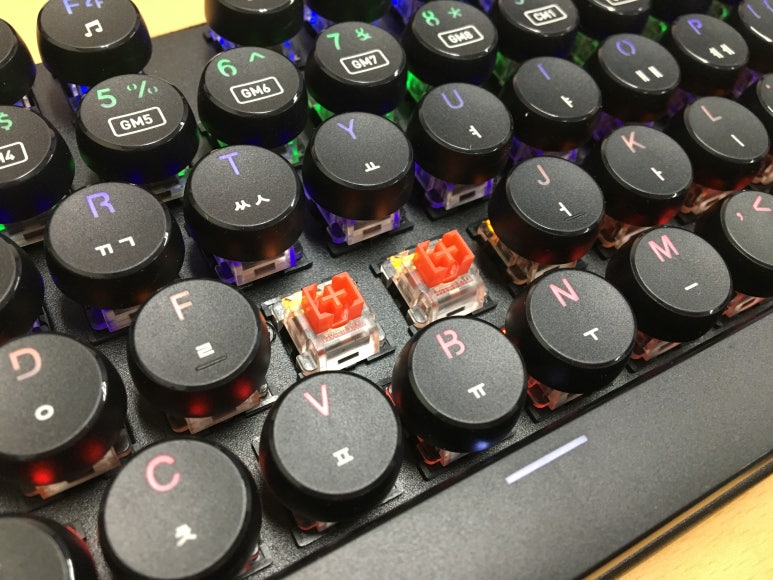 기계식 키보드 ABKO K840 (레트로 키캡) 사용기 : 네이버 블로그