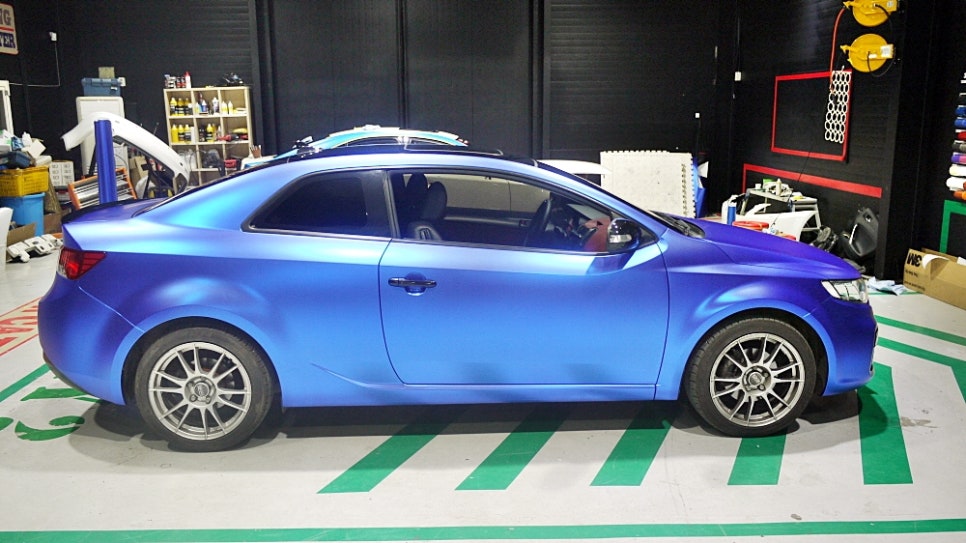 기아 포르테 쿱 무광 크롬랩핑 : 네이버 블로그