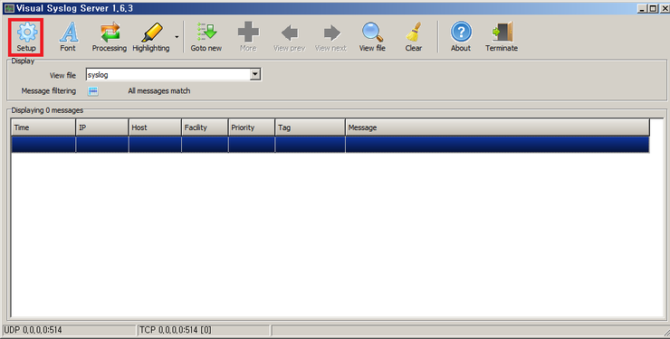 [Windows] Windows에서 Syslog Server 구축하기(무료 Software Visual Syslog Server ...