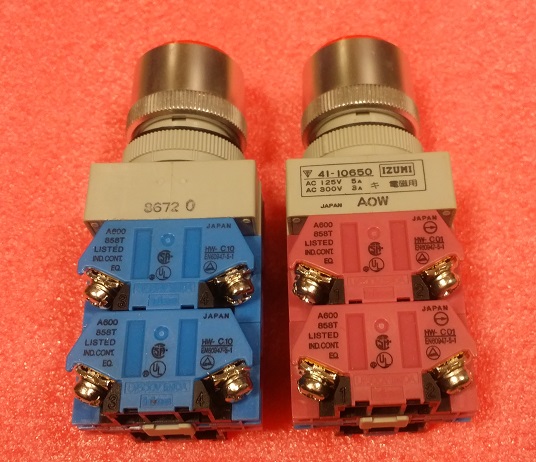 AOFW-222-R / N. 41-10650. A600-858T. HW-C01. HW-C10. Pushbutton Switch. IDEC. SWITCHES. 푸쉬보턴스위치 ...