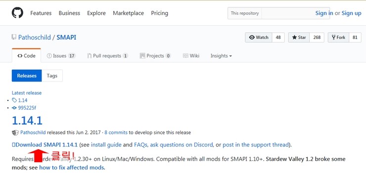 [스타듀밸리] 잼나는 모드설치하기/SMAPI 설치 : 네이버 블로그