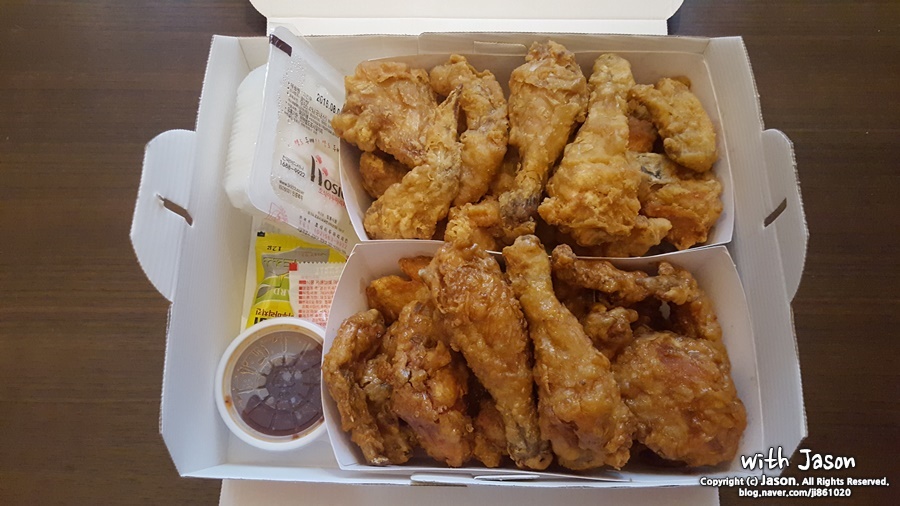 [후암동 맛집] 호식이두마리치킨 후암점 (간장소스치킨, 후라이드치킨, 양념소스추가) : 네이버 블로그