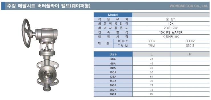 주강 메탈시트버터플라이밸브10k 스팀용 네이버 블로그