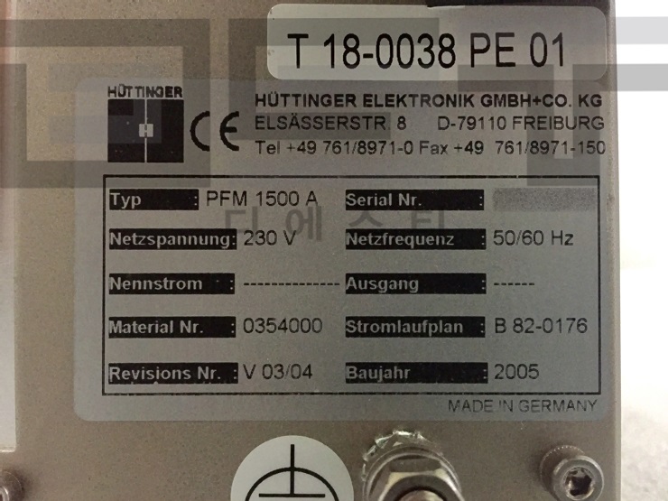 HUTTINGER,PFM 1500A,GENERATOR,HUTTINGER,PFG600RF,MATCHBOX,POWER,TRUMPF ...