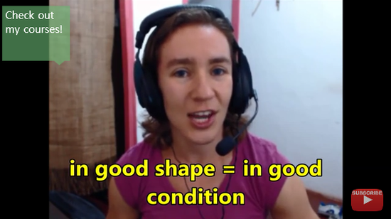 be in good(great) shape(condition) : 네이버 블로그
