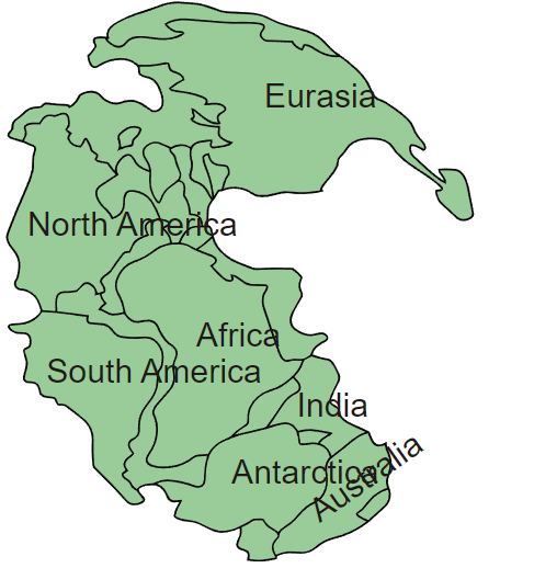 모든 대륙이 붙어있던 초대륙 판게아 : 네이버 블로그