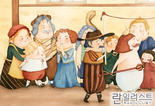 벌거벗은 임금님,그림,동화일러스트,동화일러스트학원,란일러스트 : 네이버 블로그