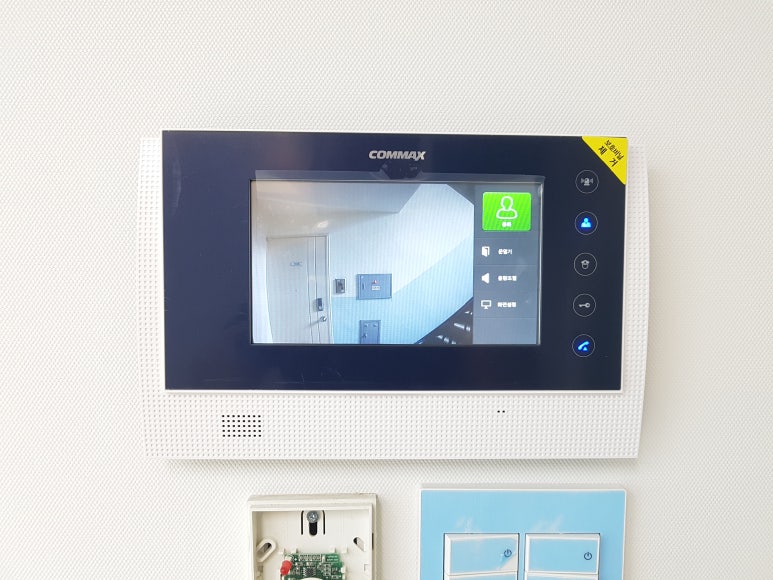 코맥스비디오폰교체설치/인천 부평구 산곡동 경남2차아파트 코맥스비디오폰CAV-705교체설치입니다 : 네이버 블로그