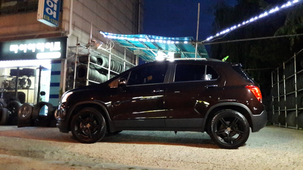 트랙스 휠교환 18인치 휠 HRE P43 st PCD105휠 라세티 프리미어 , 크루즈 가솔린 아베오rs용 215 55 18 컨티넨탈 순정타이어,센서이식작업 BY 양주 ...