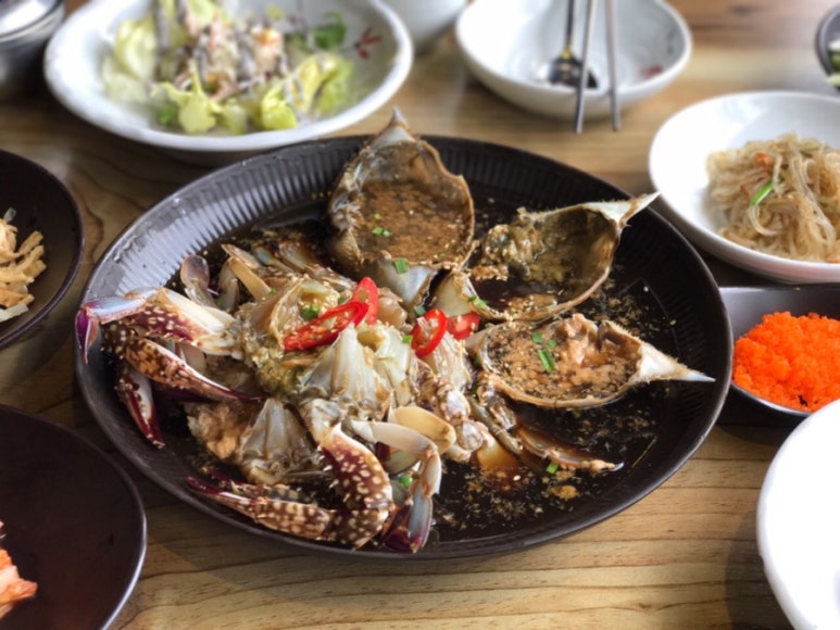 용인 수지 무한리필 간장게장 맛집 꽃담 네이버 블로그