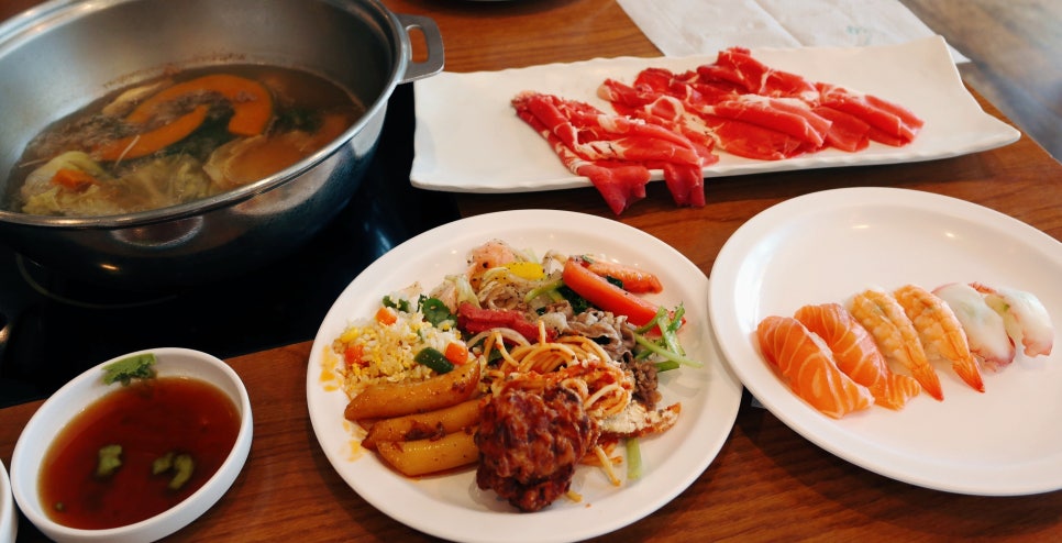 송도 맛집 샤브샤브 초밥 뷔페 요리샤브샤브 송도점 네이버 블로그