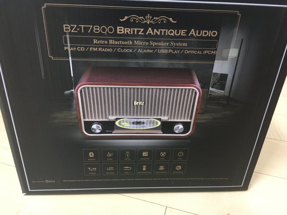 우드라디오에 CD오디오도 되는 BRITZ BZ-T7800 개봉기! : 네이버 블로그