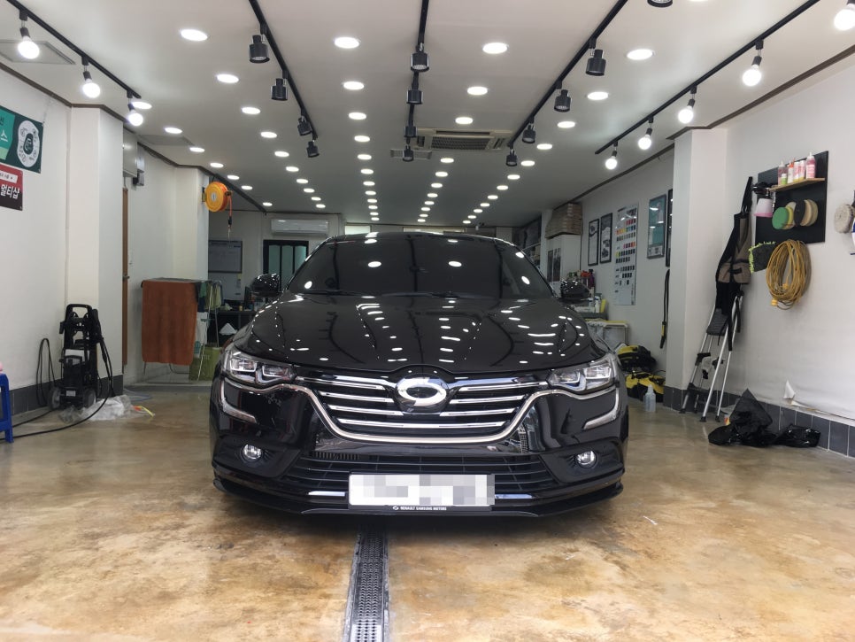 자동차창고부산랩핑르노 삼성 Sm6 프론트그릴 무광블랙랩핑크롬죽이기 네이버 블로그