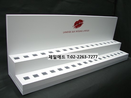 37 전시대 화장품 진열대 립스틱 틴트 전시대 신제품 신상품 제품 거치대 모형 조형 전시용 작품 아크릴박스 기념품 아크릴함