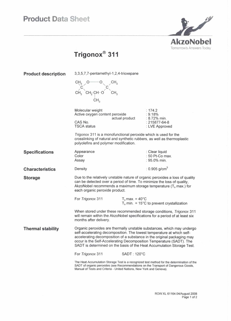 Trigonox-311 : 네이버 블로그