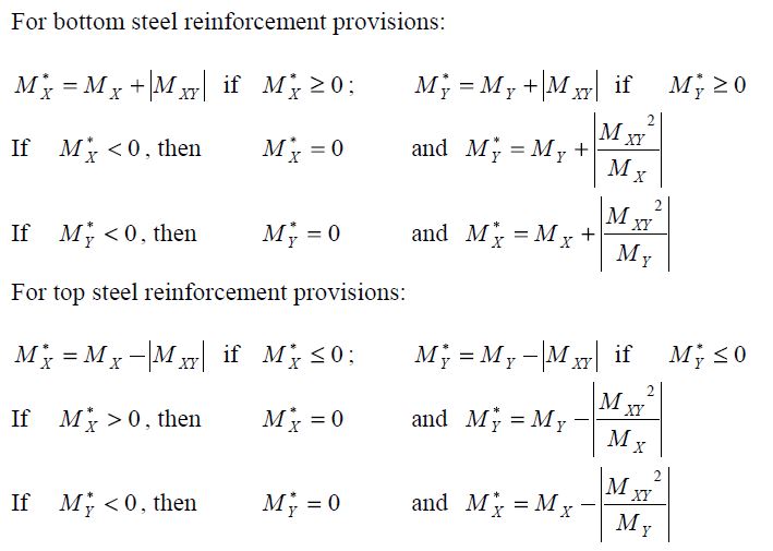 plate 요소 부재력을 이용한 콘크리트 슬래브 설계 : Wood - Armer method : 네이버 블로그