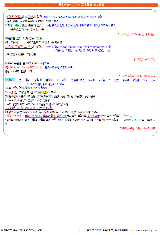2018학년도 Ebs 수능특강 적용학습 4강 가 이육사 절정 해석 작품해설 문학 네이버 블로그