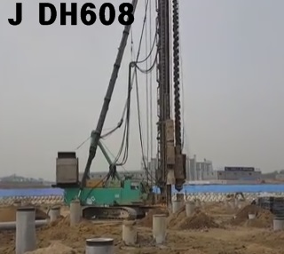 항타기 파일시공 파일항타 기초공사 DH608 120M 항타자재 풀세트 임대 : 네이버 블로그