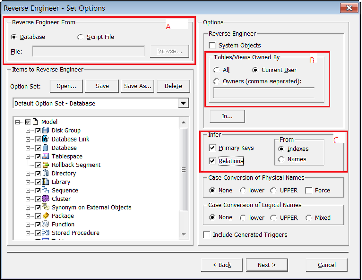 Oracle에서 ERWin Reverse Engineering으로 Physical/Logical Schema 생성 따라하기 : 네이버 블로그