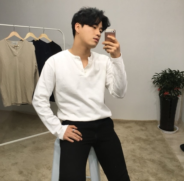 헨리넥티셔츠, 남자티셔츠 #루즈마켓 : 네이버 블로그