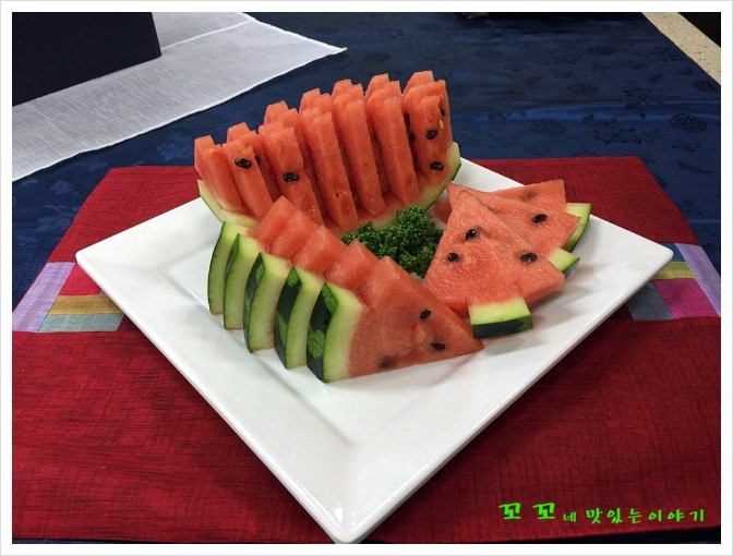 손님접대and신부수업으로 좋은 과일 예쁘게 잘 깎는방법과일플레이팅2급자격증과정 푸드카빙수박카빙폐백이바지음식수업이정민전통