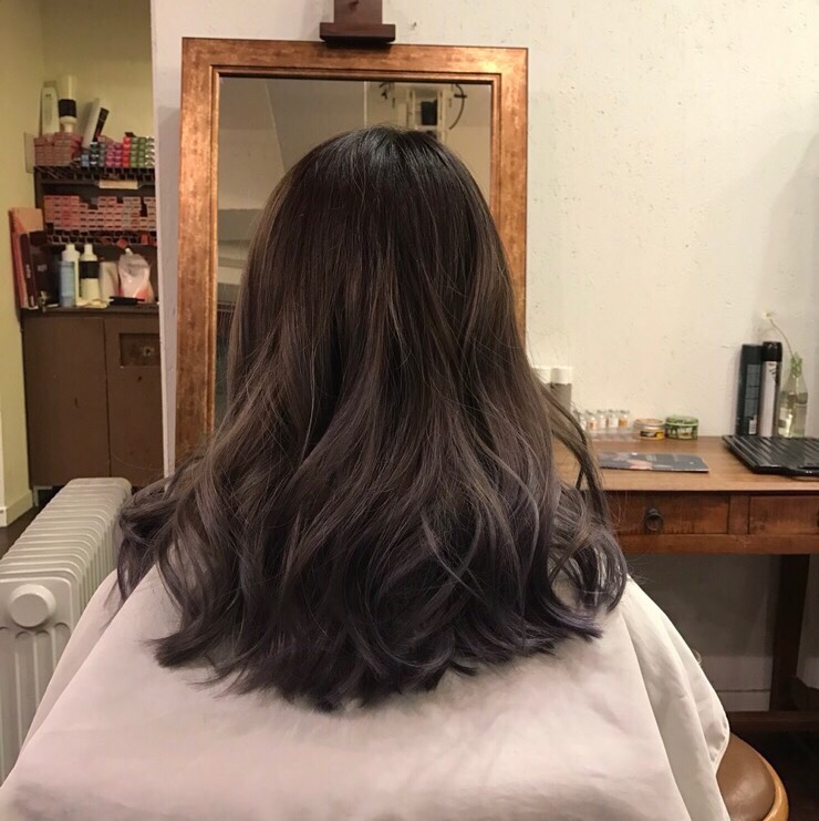 전체탈색에서 옴브레 발레아쥬로 변신 라벤더애쉬 리버스 옴브레 옴브레정우제 Ombre Balayage 홍대
