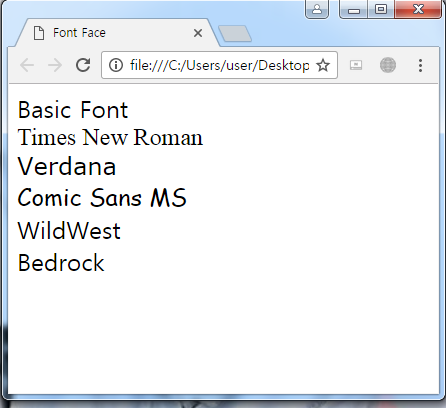 HTML/문서형식/font face : 네이버 블로그
