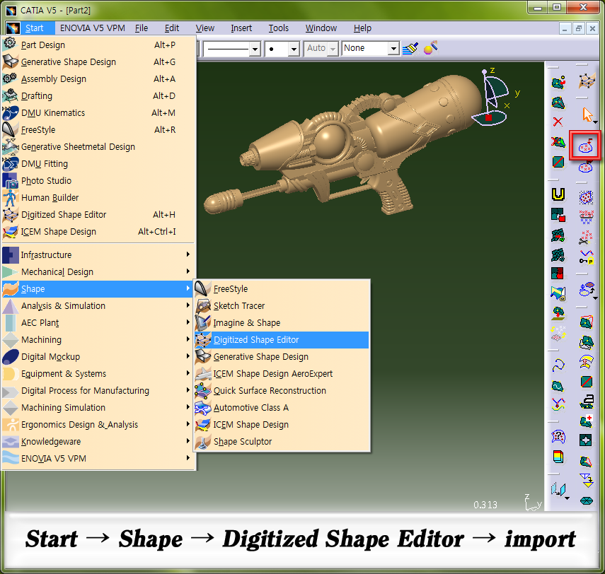 Catia에서 3D 프린팅 출력 파일 stl로 저장하는 방법 및 stl 파일 가져오기 : 네이버 블로그