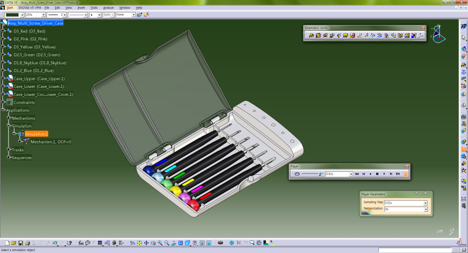Catia(카티아) DMU Kinematics Simulation - Revolute Joint : 네이버 블로그