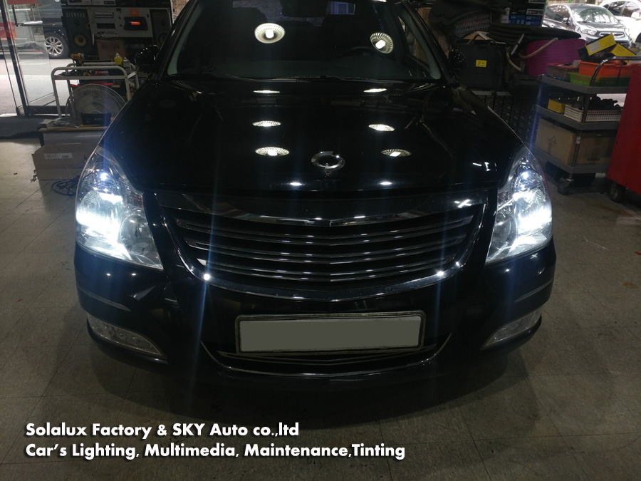 SM7뉴아트 솔라룩스D2C Snow Plus 5500K HID벌브,HID램프,제논램프+LED미등 교환.. SM7뉴아트 HID라이트전구 교환,SM7 HID전문 솔라룩스팩토리 ...