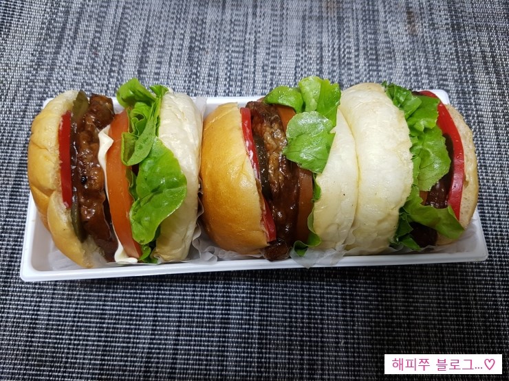 파리바게트 샌드위치 미니버거샌드위치 전 이게 제일 맛있네요 네이버 블로그