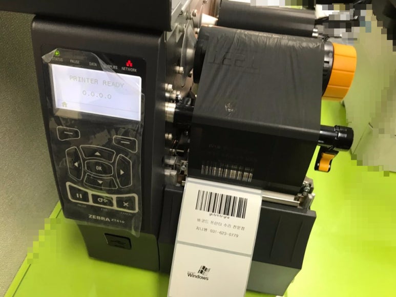 바코드 프린터 ZEBRA ZM400 헤드#제브라#바코드#프린터#교체 # 장비 수리#ZT410#zm400헤드# A/S 센타 ...