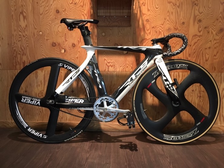 RTS TTR1 CARBON TRACK FRAMESET VIPER SPEED DEMON ZERO CARBON 4SPOKE ...