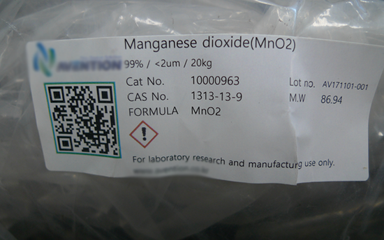 [이산화망간] Manganese dioxide / MnO2 / CAS 1313-13-9 : 네이버 블로그