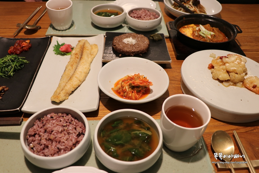 판교 현대백화점 9층 식당가 맛집 봉우리 한정식 네이버 블로그